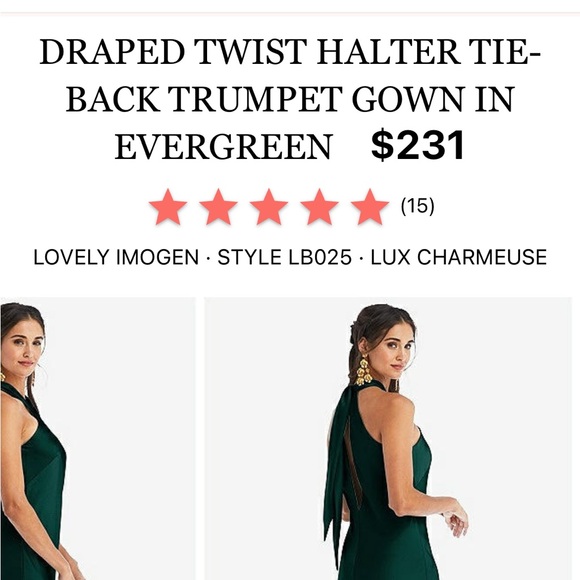 Lovely Imogen | Dresses | Lovely Brand Draped Twist Halter Tieback ...